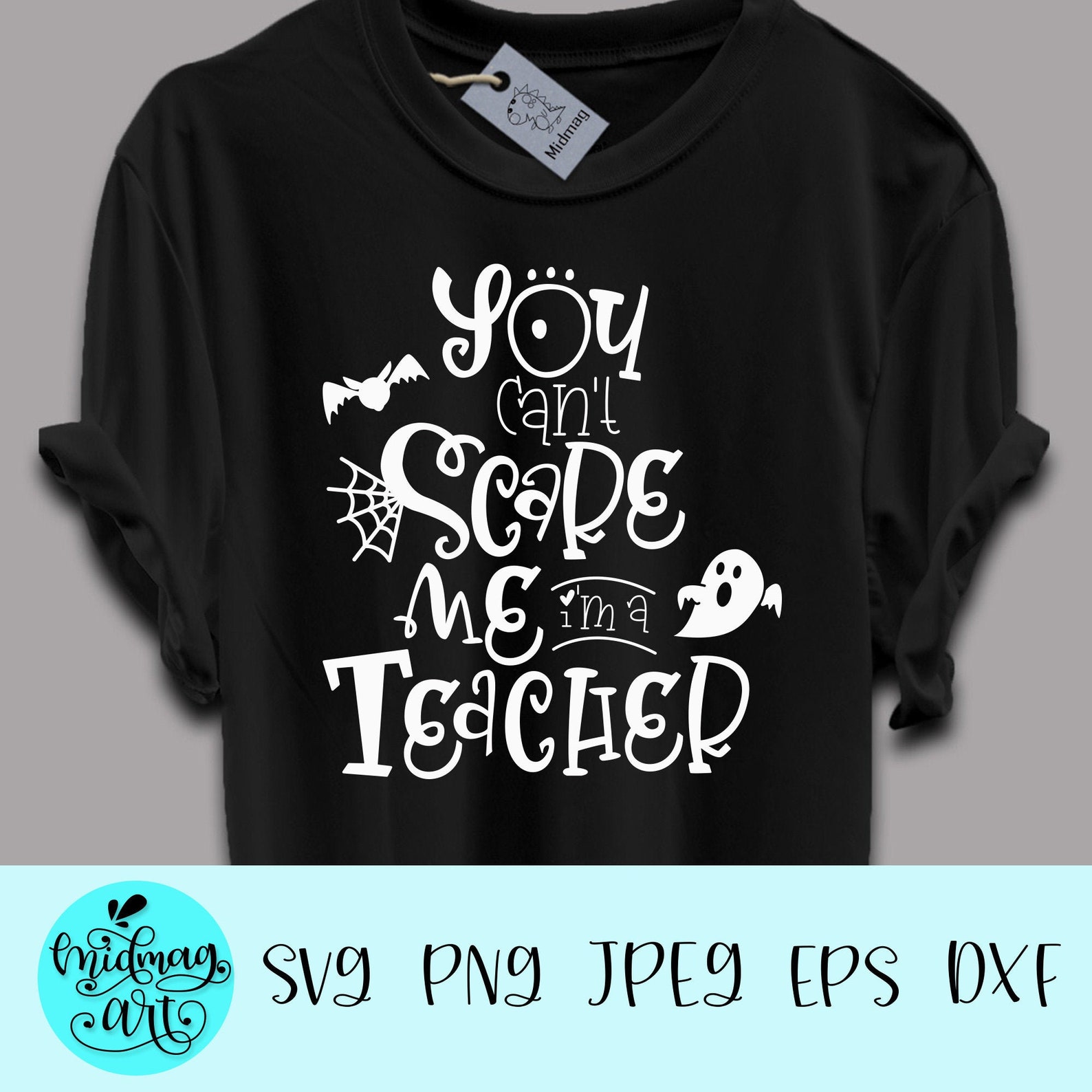 You Cant Scare Me Im a Teacher Svg Teacher Life Svg Teacher | Etsy