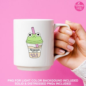 Froggie Boba Tea PNG, Trendy PNG Sticker Designs, Cute Froggie Png ...