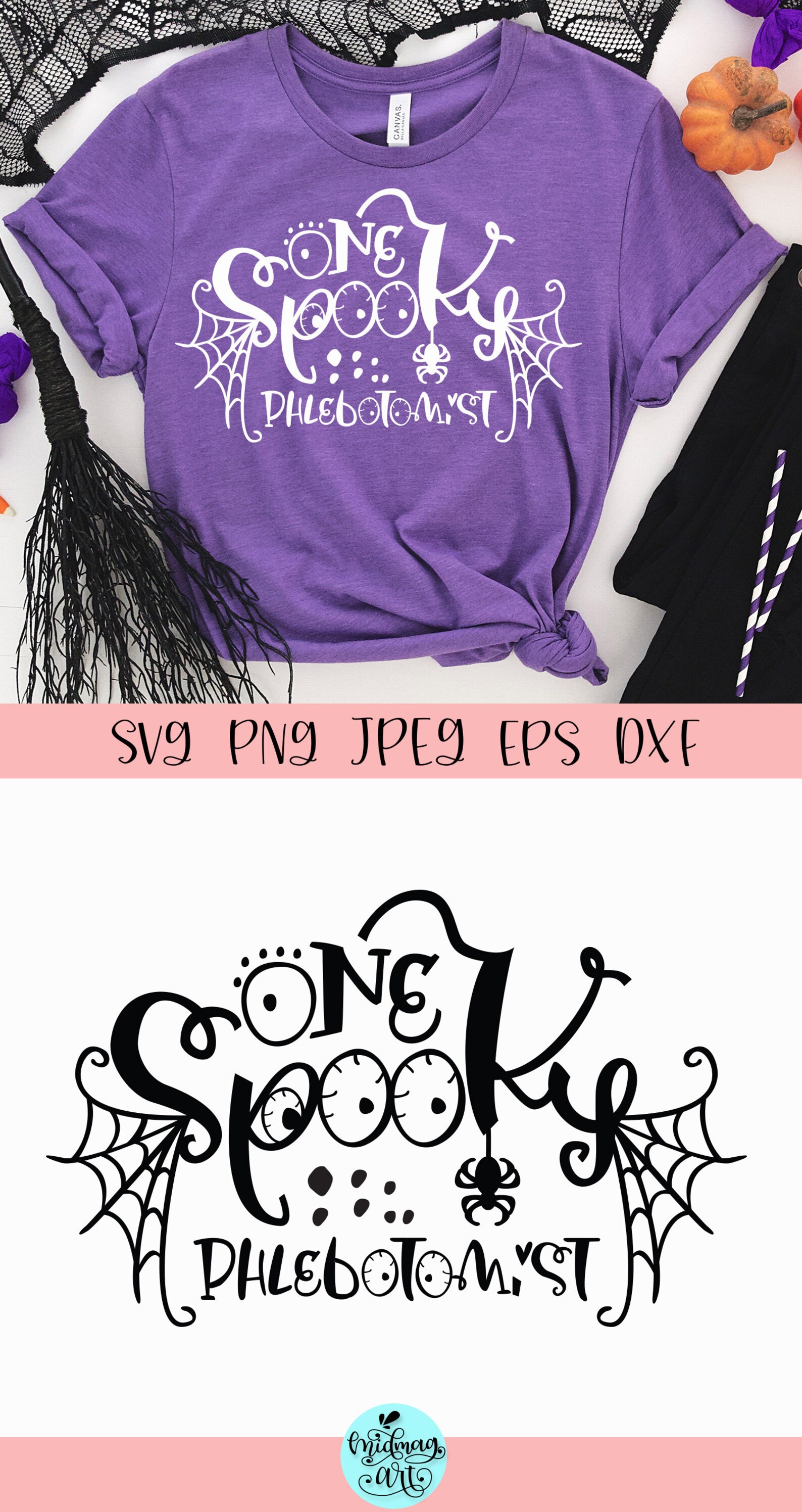 One Spooky Phlebotomist Svg Phleb Svg Phleb Halloween Svg | Etsy