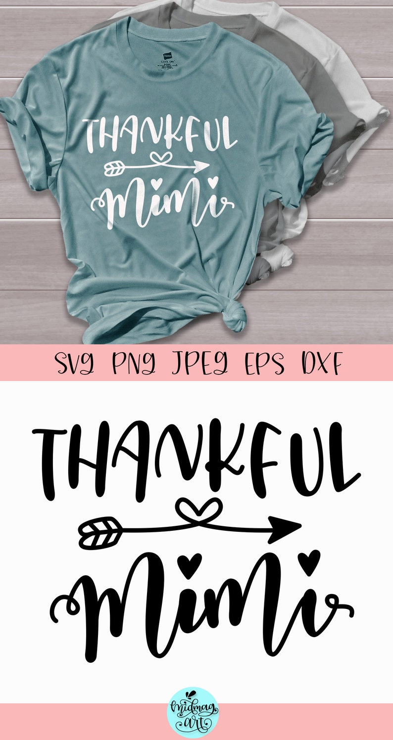 Thankful Mimi Svg One Thankful Mimi Svg Mimi Svg | Etsy