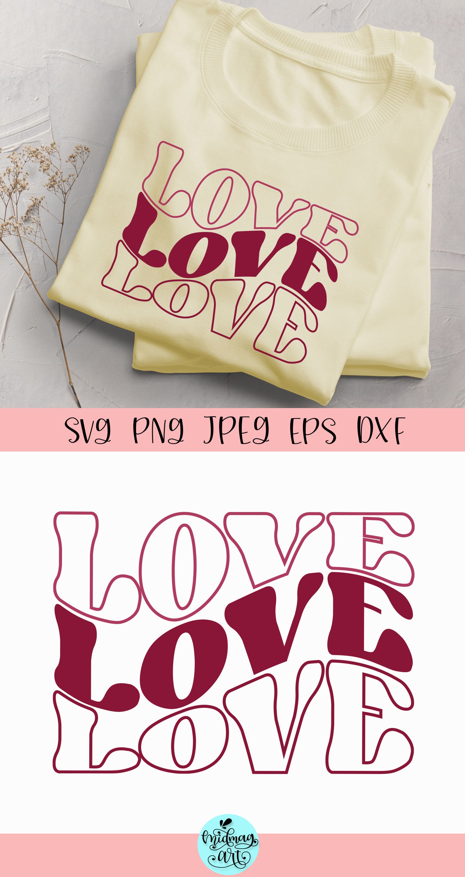 Love Svg Love Cut File Instant Download Cutting File - Etsy