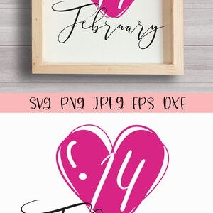 14th of February Wood Sign Svg Valentines Day Sign Svg - Etsy