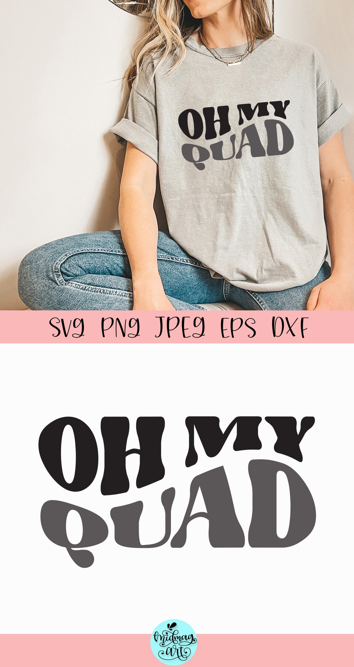 Oh My Quad Svg Funny Quote Svg Instant Download Cutting - Etsy