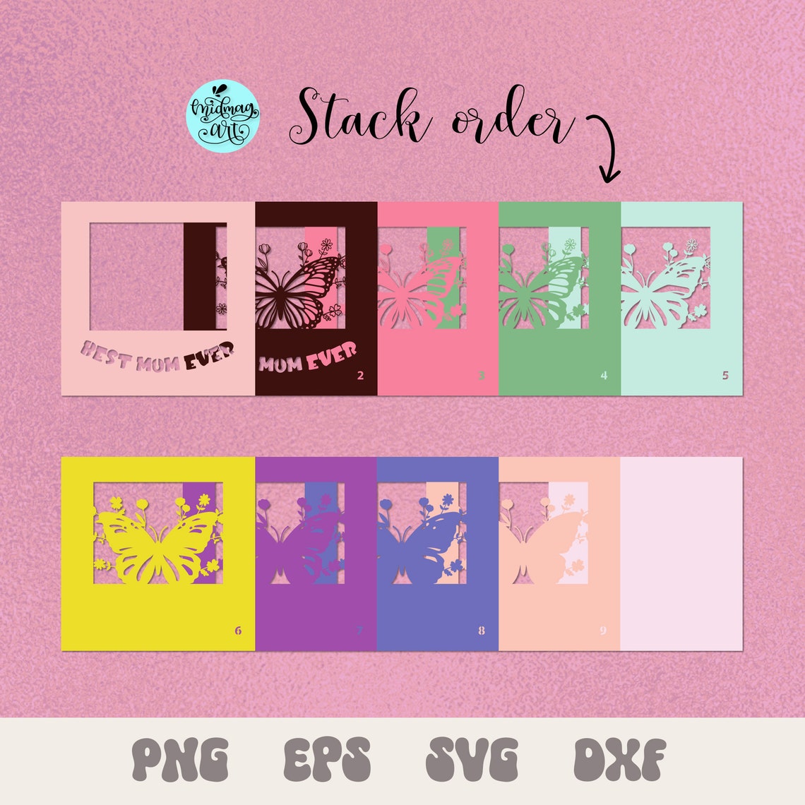 Best Mom Ever Shadow Box Svg 3d Mom Shadow Box Svg 3d - Etsy