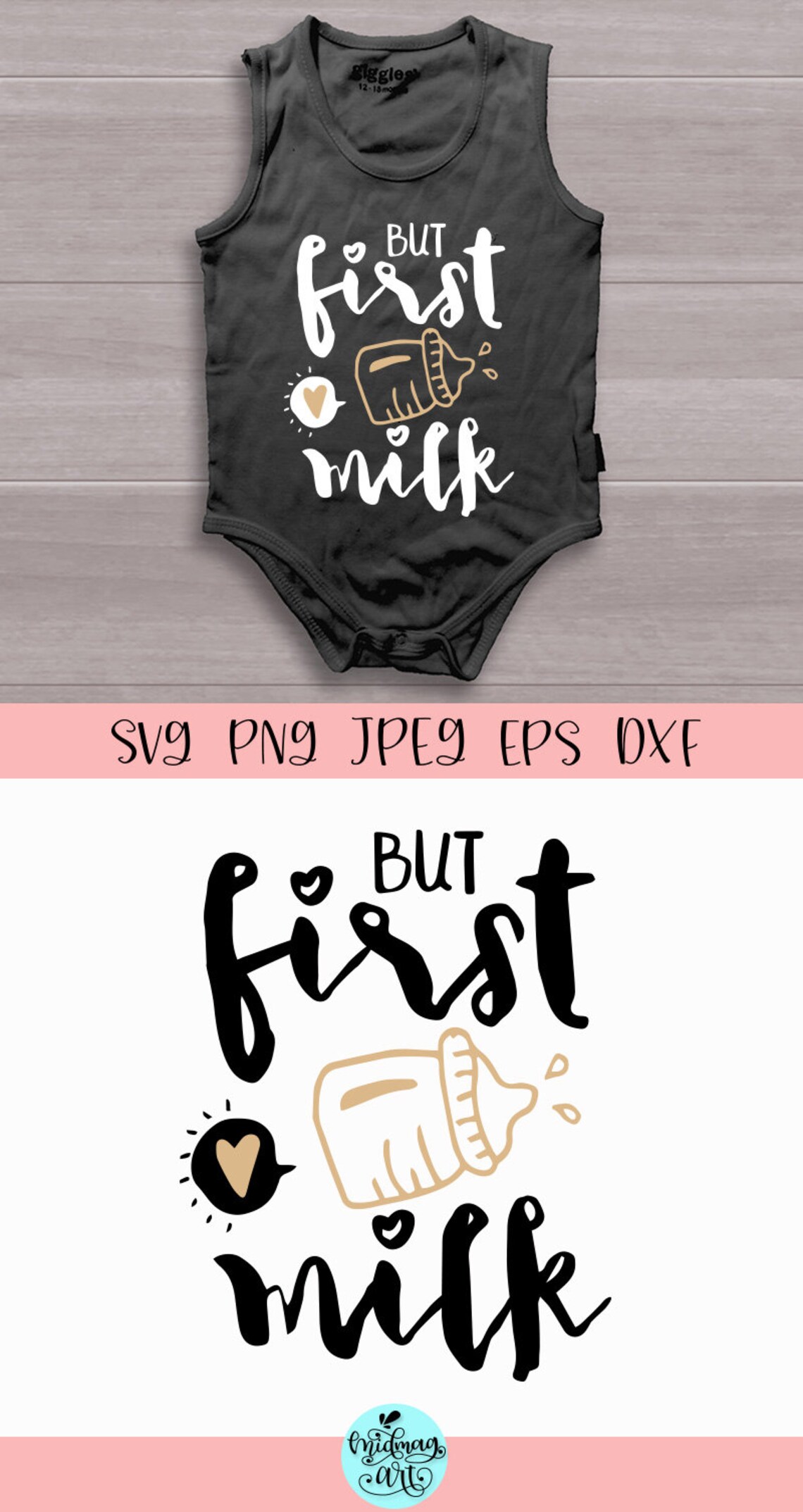 But First Milk Svg Newborn Svg Funny Svg Baby Svg Baby - Etsy