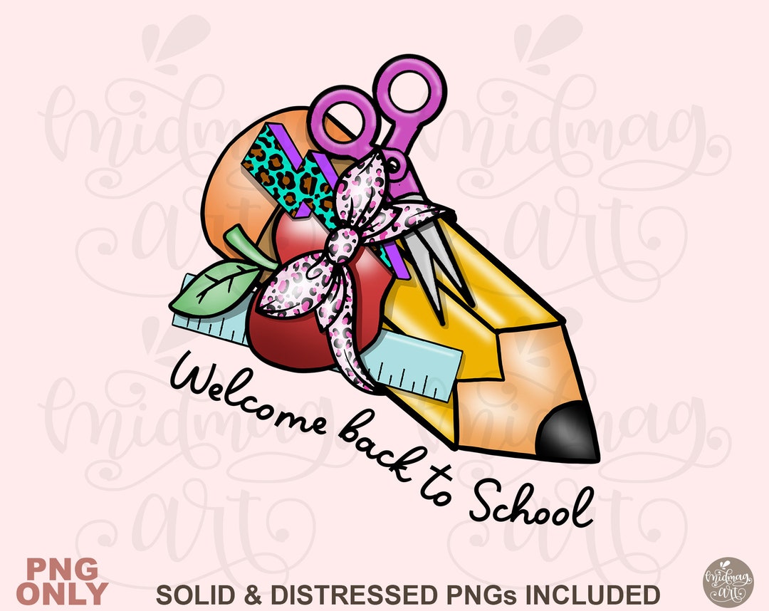 Welcome Back to School PNG, School Sublimation, School Girl Design ...