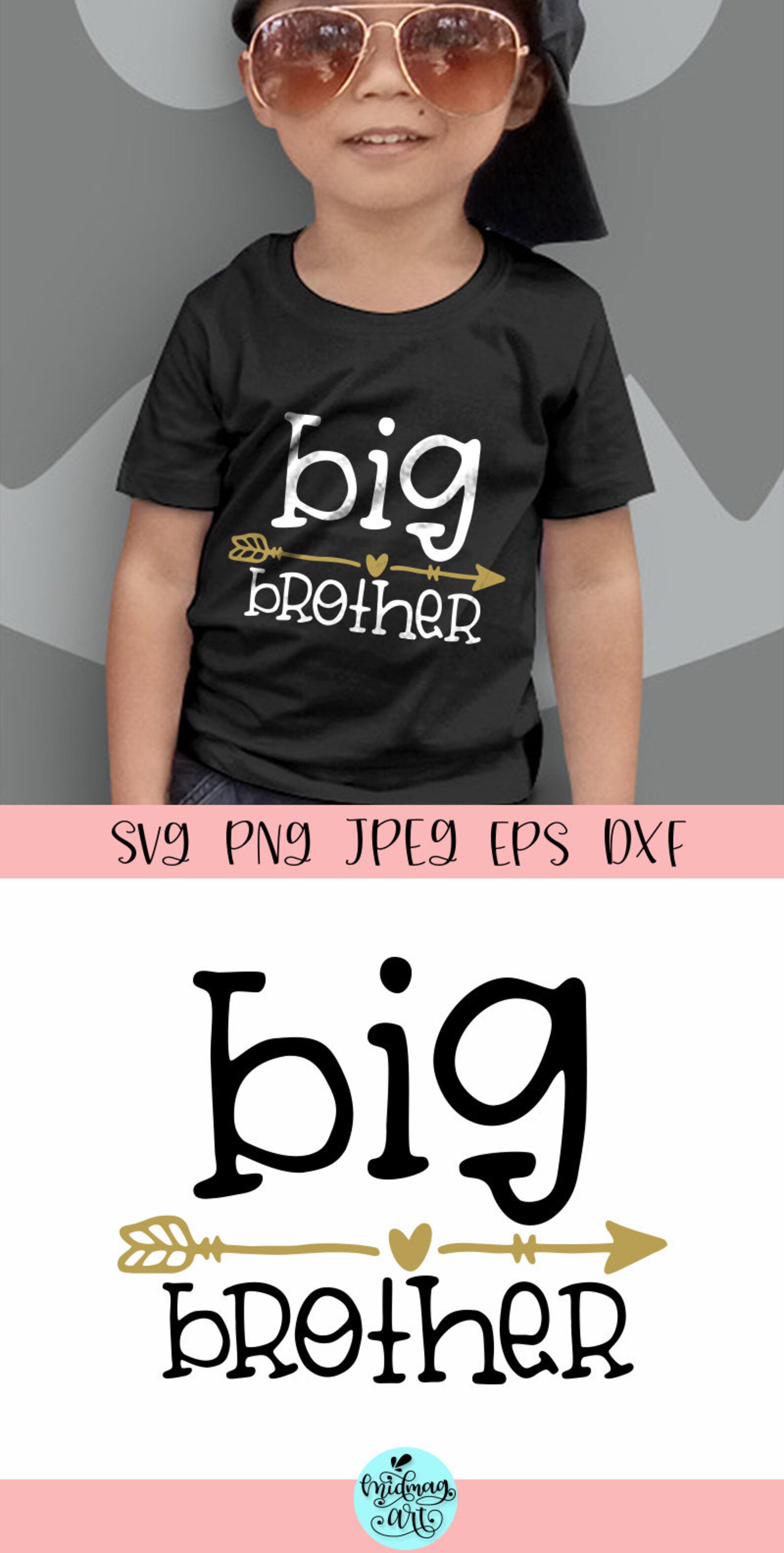 Big Brother Svg Siblings Svg Brother Cut File Sibling Svg - Etsy