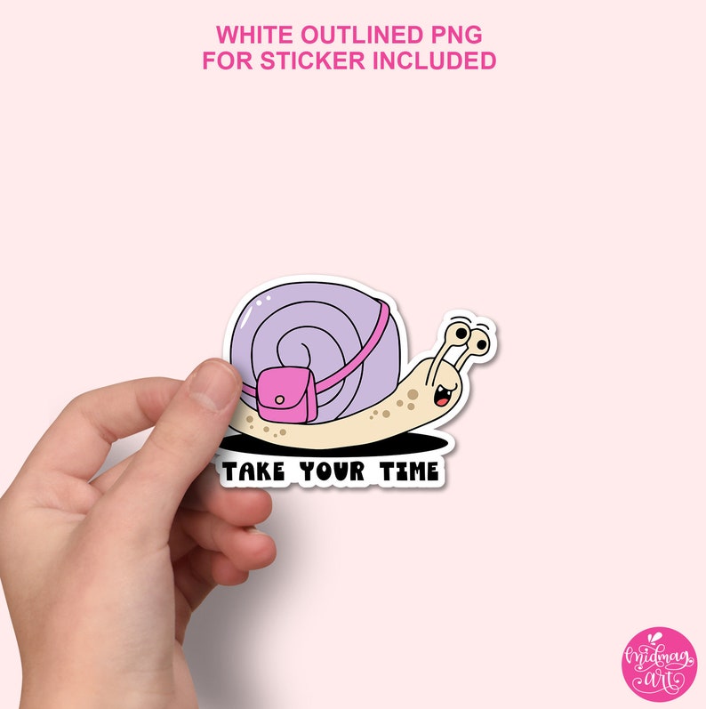 Take Your Time PNG, Cute Drawing, Health Clipart, Aesthetic, Cute Snail ...