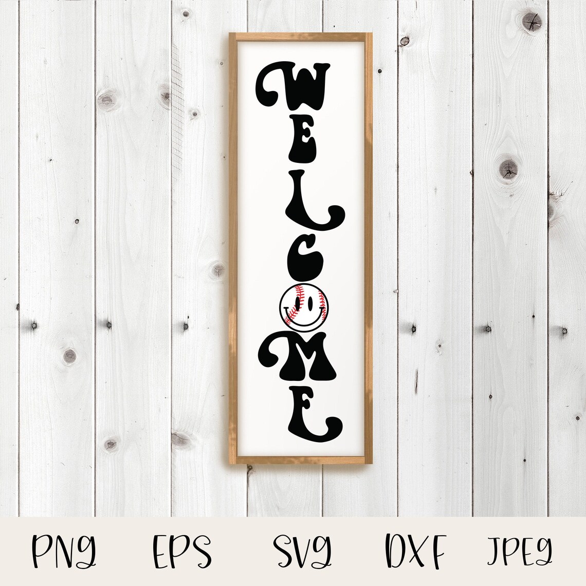 Welcome Baseball Porch Sign Svg Groovy Svg Hippie Svg Png - Etsy