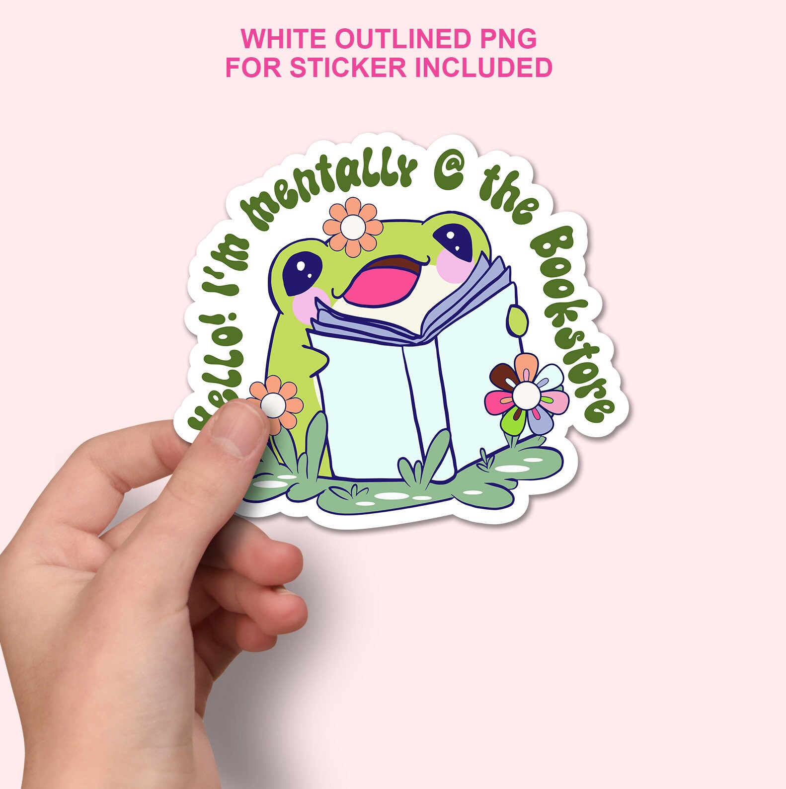Hello I'm Mentally at the Bookstore PNG, Book Lover Sublimation, Cute ...