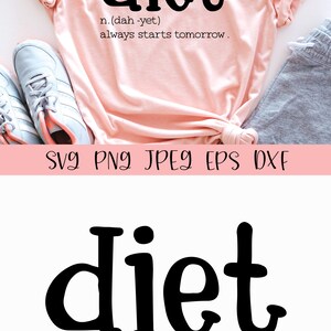 Diet Definition Svg, Diet Svg, Dictionary Svg, Funny Definition Svg ...