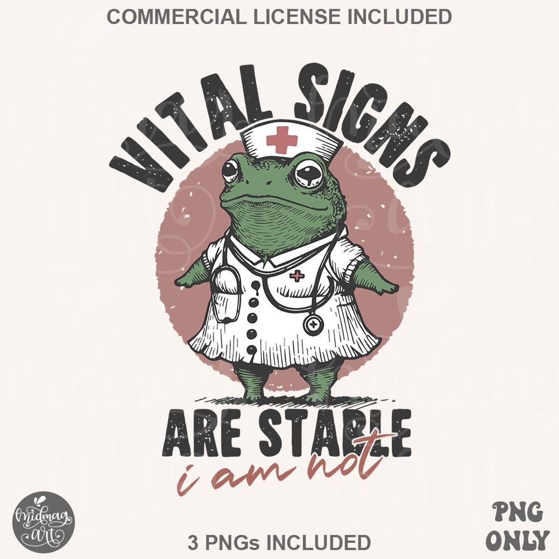 Vital Signs Are Stable I Am Not PNG, Funny Sarcastic Frog Nurse Medical ...