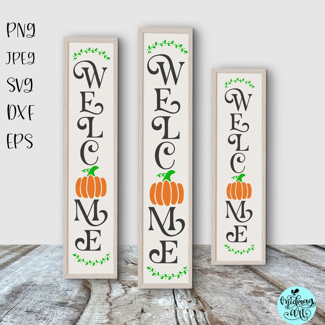 Welcome Fall Porch Sign Svg, Fall Wood Sign Svg, Welcome Sign Svg ...