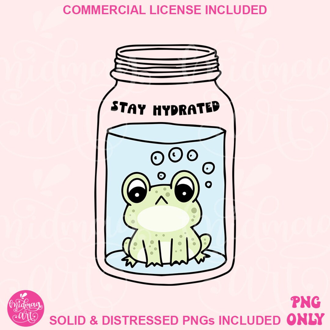 Stay Hydrated Png, Water Bottle Sticker Design, Cute Design for ...