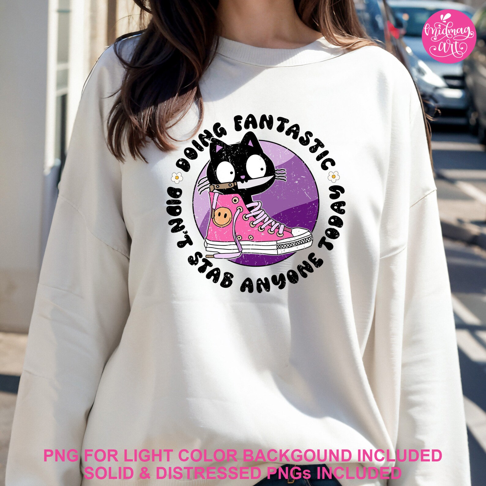 Doing Fantastic Didn't Stab Anyone Today PNG, Trendy PNG, Best Design ...