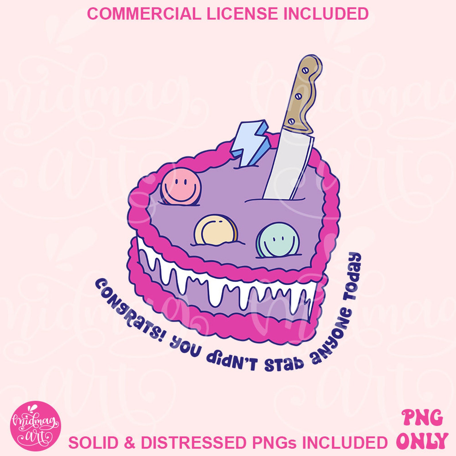 Congrats You Didn't Stab Anyone Today PNG, Mental Health Awareness ...