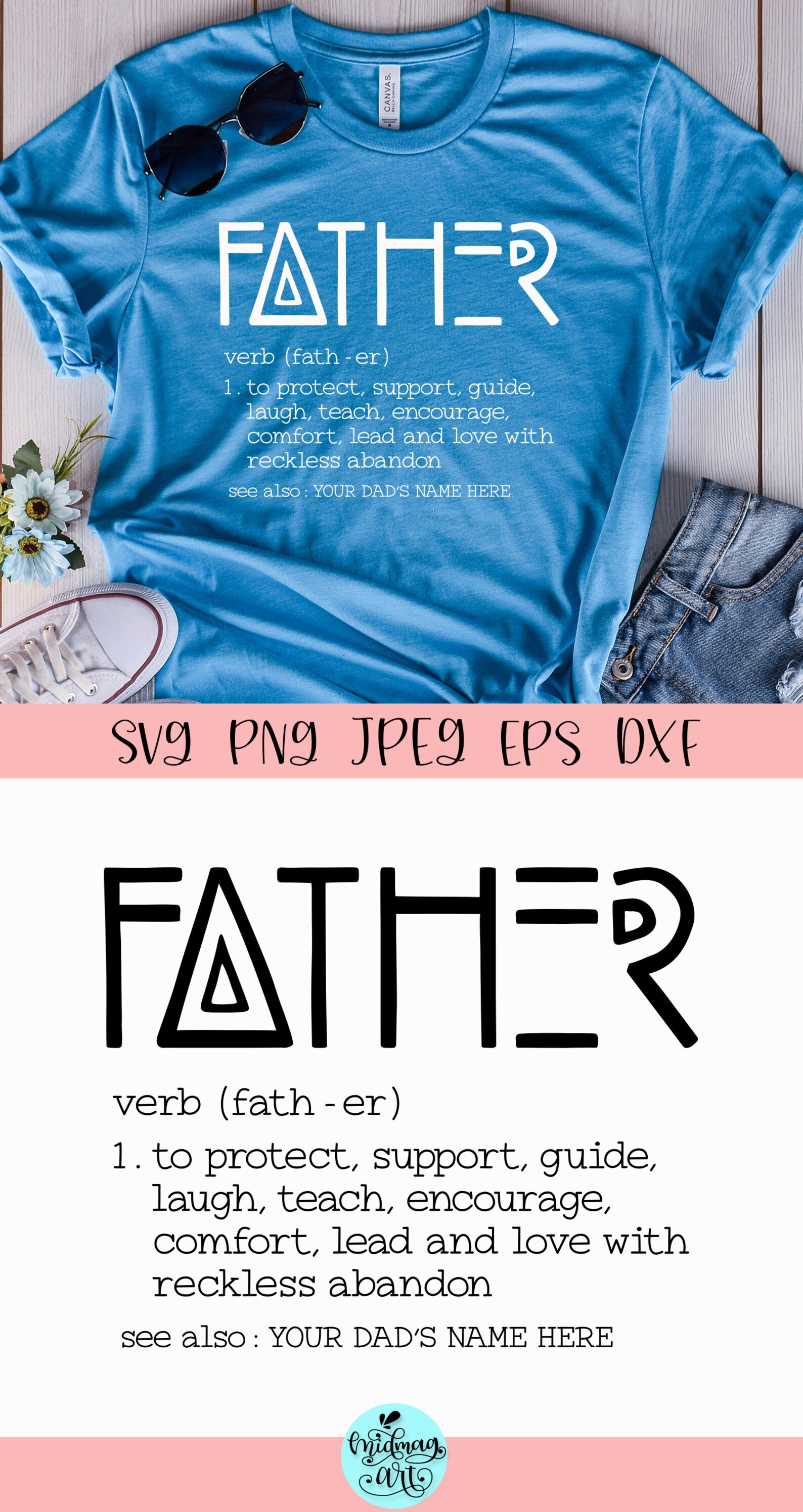 Father Definition Svg Father Svg Blessed Father Svg Dad - Etsy