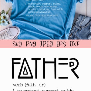 Father Definition Svg Father Svg Blessed Father Svg Dad - Etsy