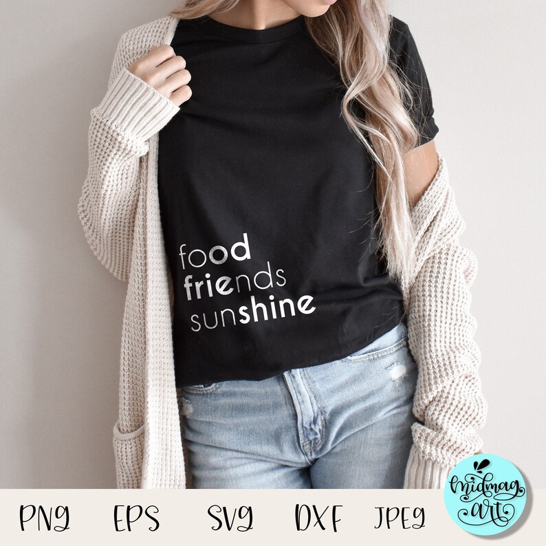 Food Friend Sunshine Svg Cutting File Summer Svg Digital - Etsy