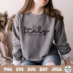 Italy is Calling and I Must Go Png Svg, Travel Gift Png, Italy is ...