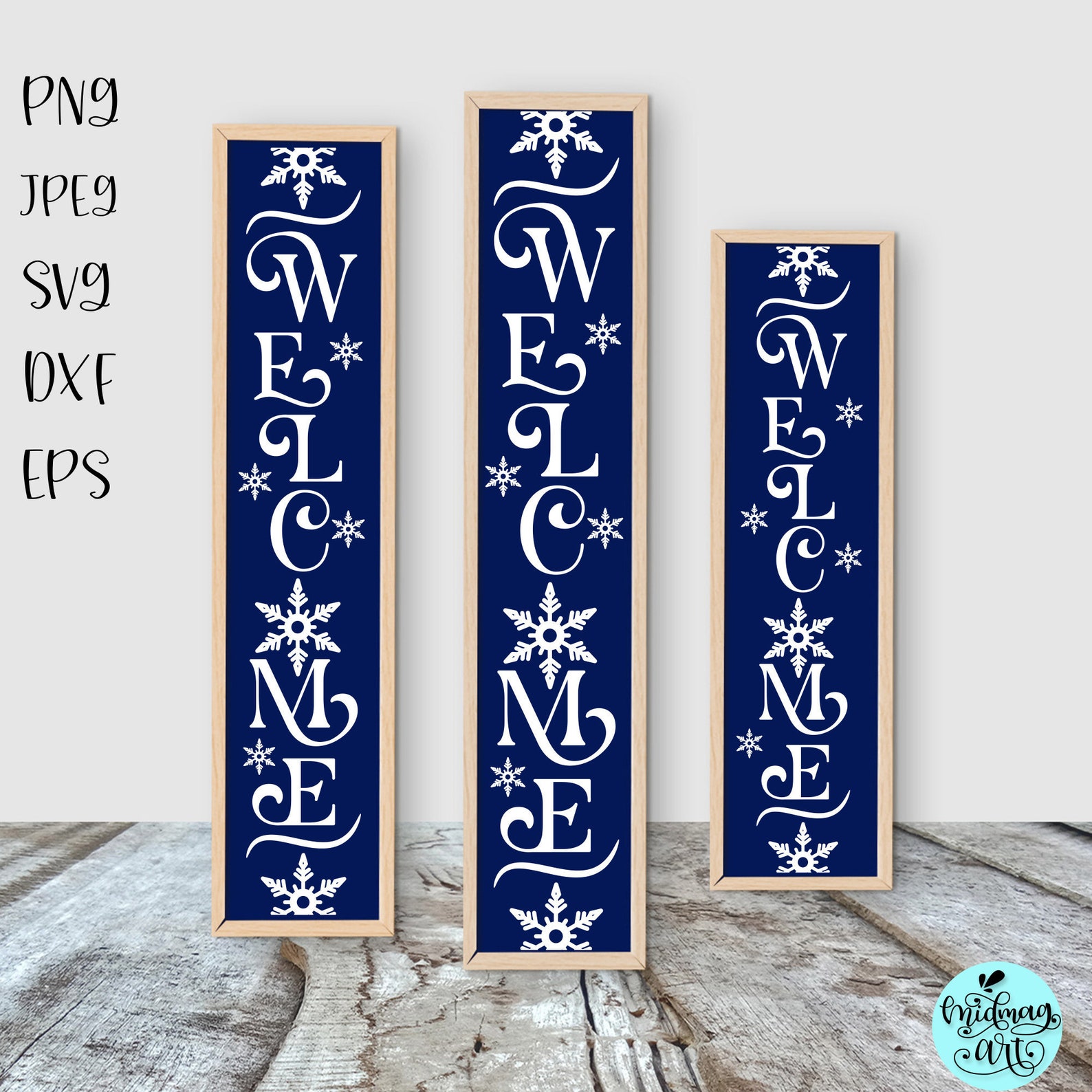Welcome Winter Porch Sign Svg Welcome Winter Vertical Sign - Etsy