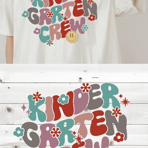 Kindergarten Crew Svg, Groovy Teacher Png, Groovy Teacher Sublimation ...
