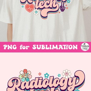 Retro Radiology Tech Svg Png, Rad Tech Flower, Nurse Elements Png ...