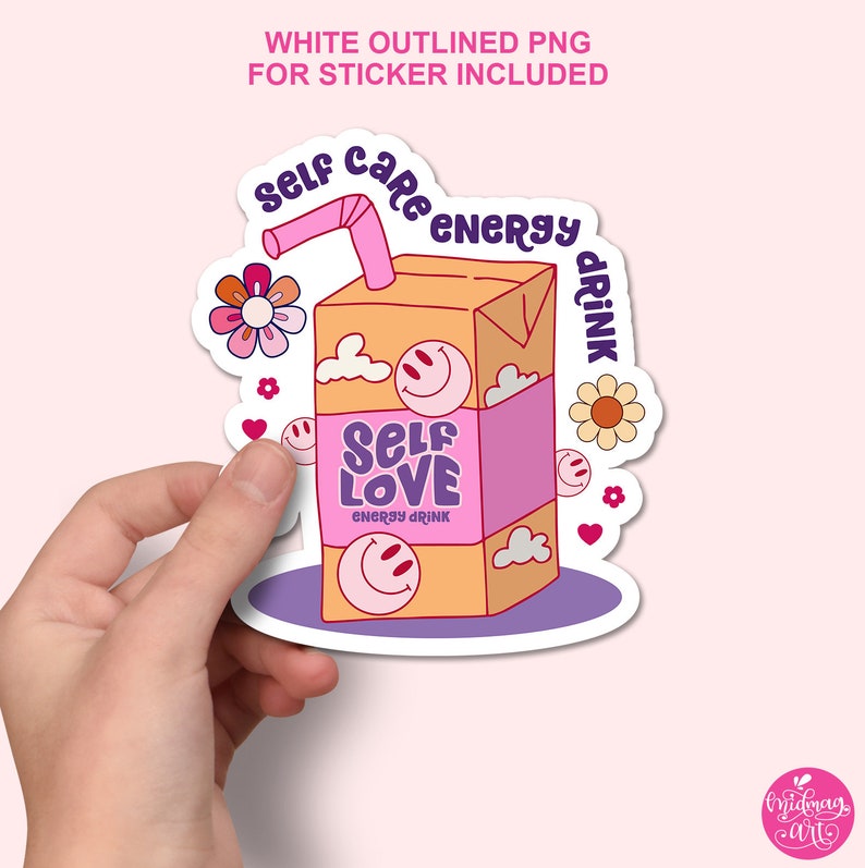 Self Love Enegy Drink PNG, Mental Health Sublimation, Self Care Png ...