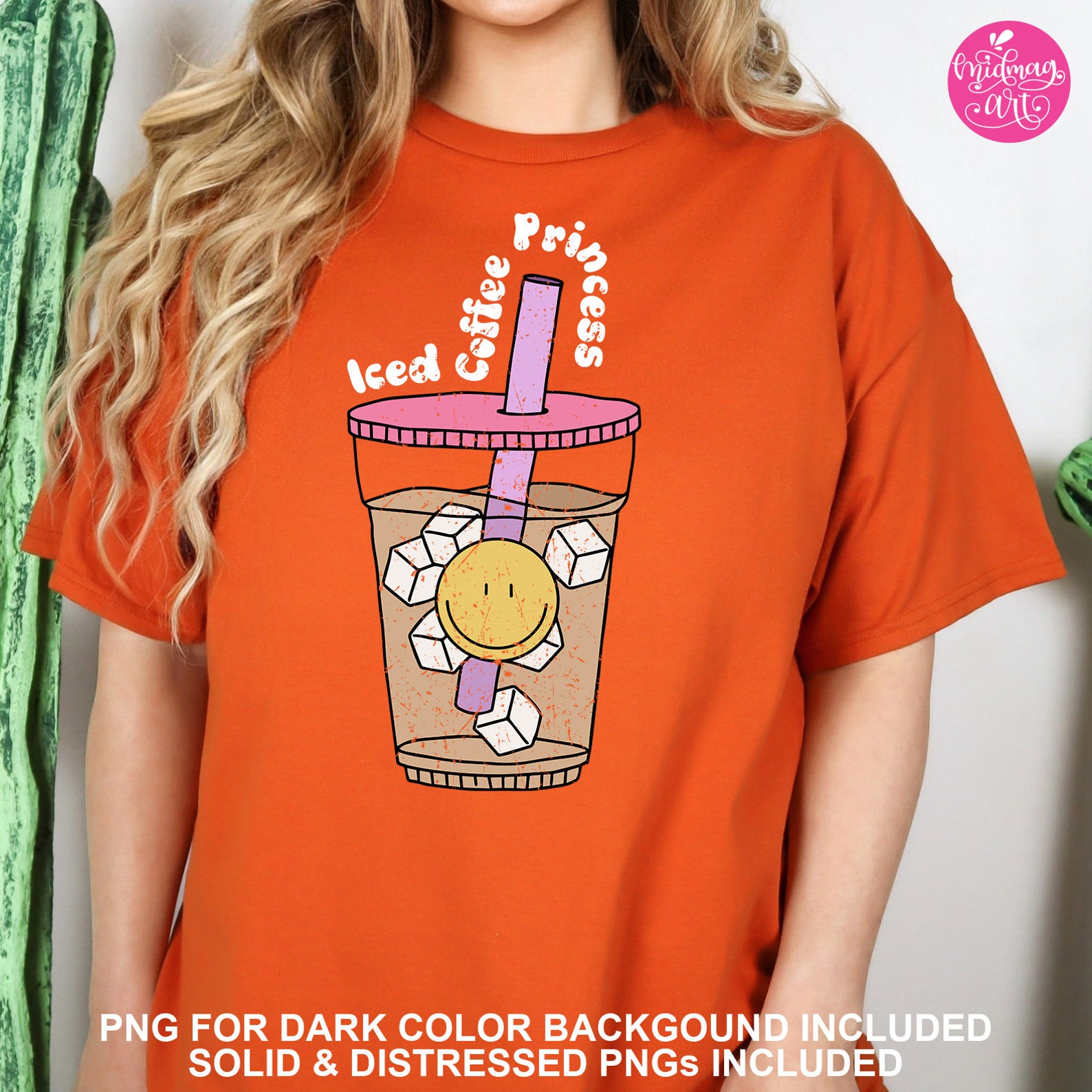 Iced Coffee Princess PNG, Cute Iced Coffee Design, Best Design for ...