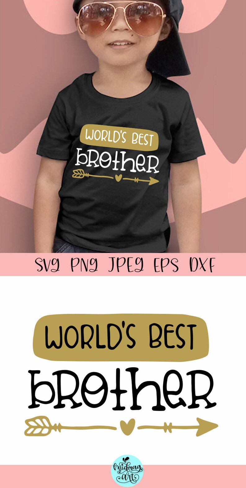 World's Best Brother Svg Siblings Svg Brother Cut File | Etsy