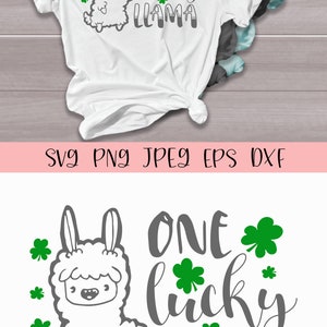 One Lucky Llama Svg Llama St Patricks Llama Svg Lucky Llama - Etsy