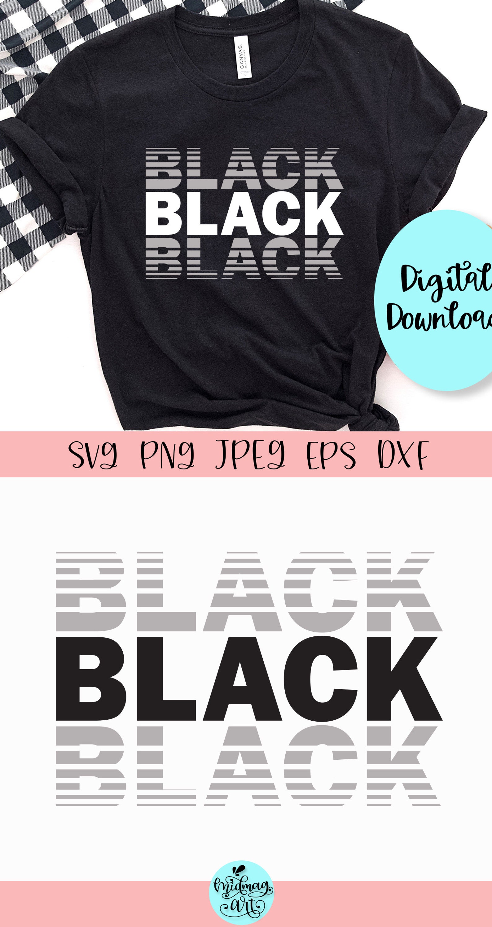 Black Shadow Svg Melanin Svg Black Woman Svg Black Girl - Etsy