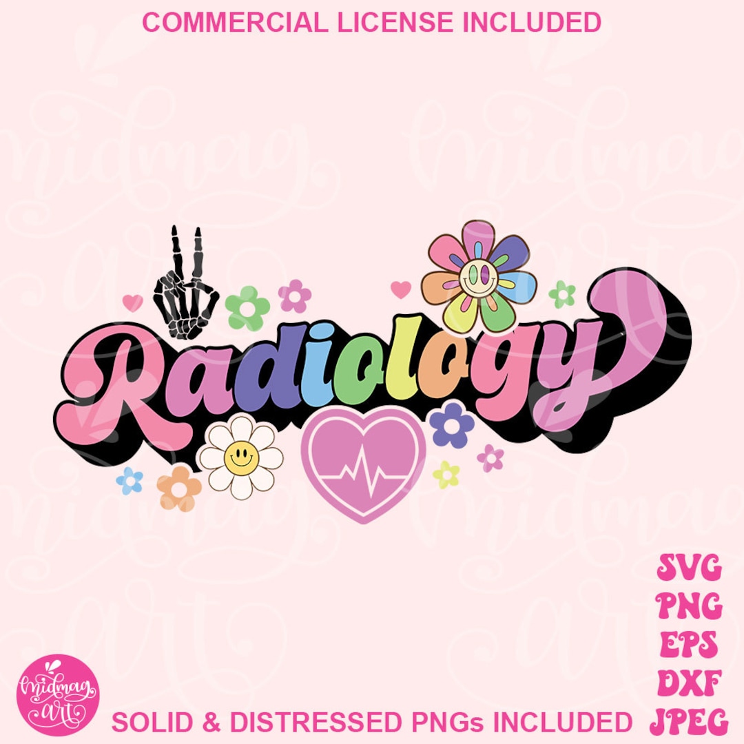 Radiology Floral SVG PNG, Radiologist Svg, Radiology Student Svg ...