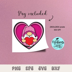 Valentines Day Shadow Box Svg, 3d Valentine Scene Shadow Box Svg, 3d ...