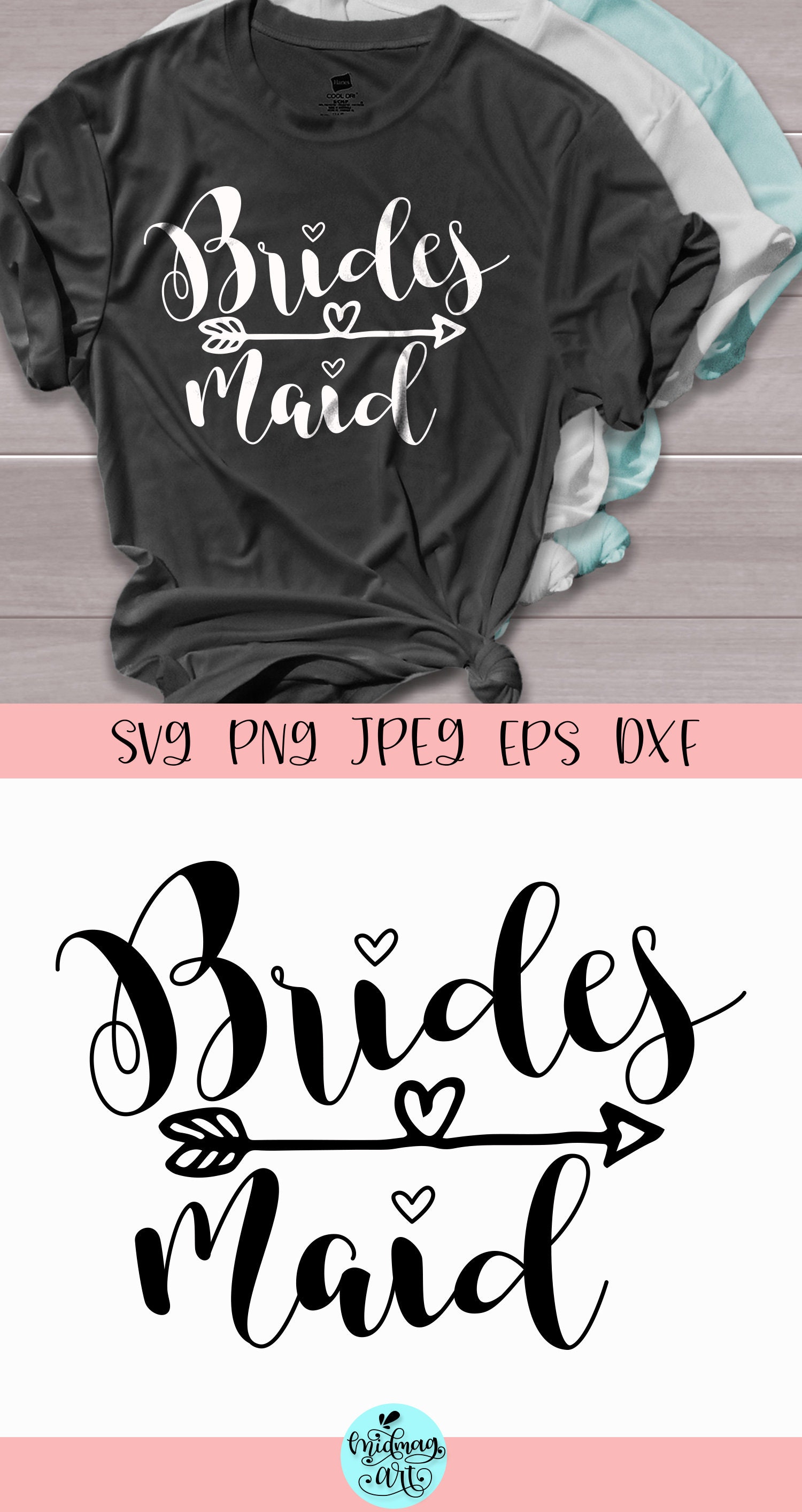 Bridesmaid Svg Bridal Party Svg Engagement Svg Bridesmaid | Etsy