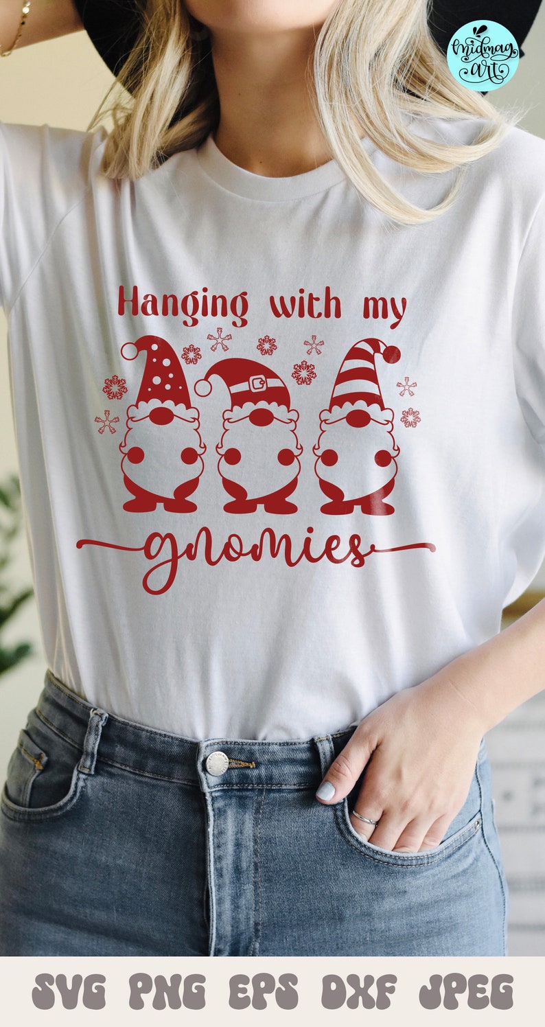 Hanging With My Gnomies Svg Christmas Cut File Christmas - Etsy