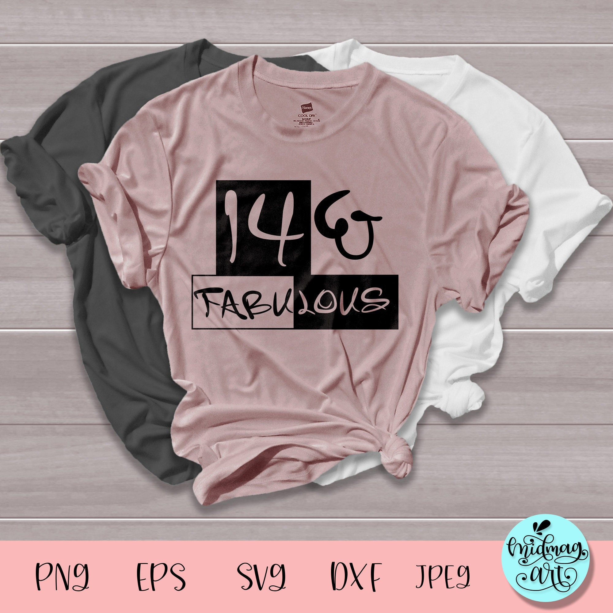 14 and Fabulous Svg 14th Birthday Svg Birthday Party Svg - Etsy UK