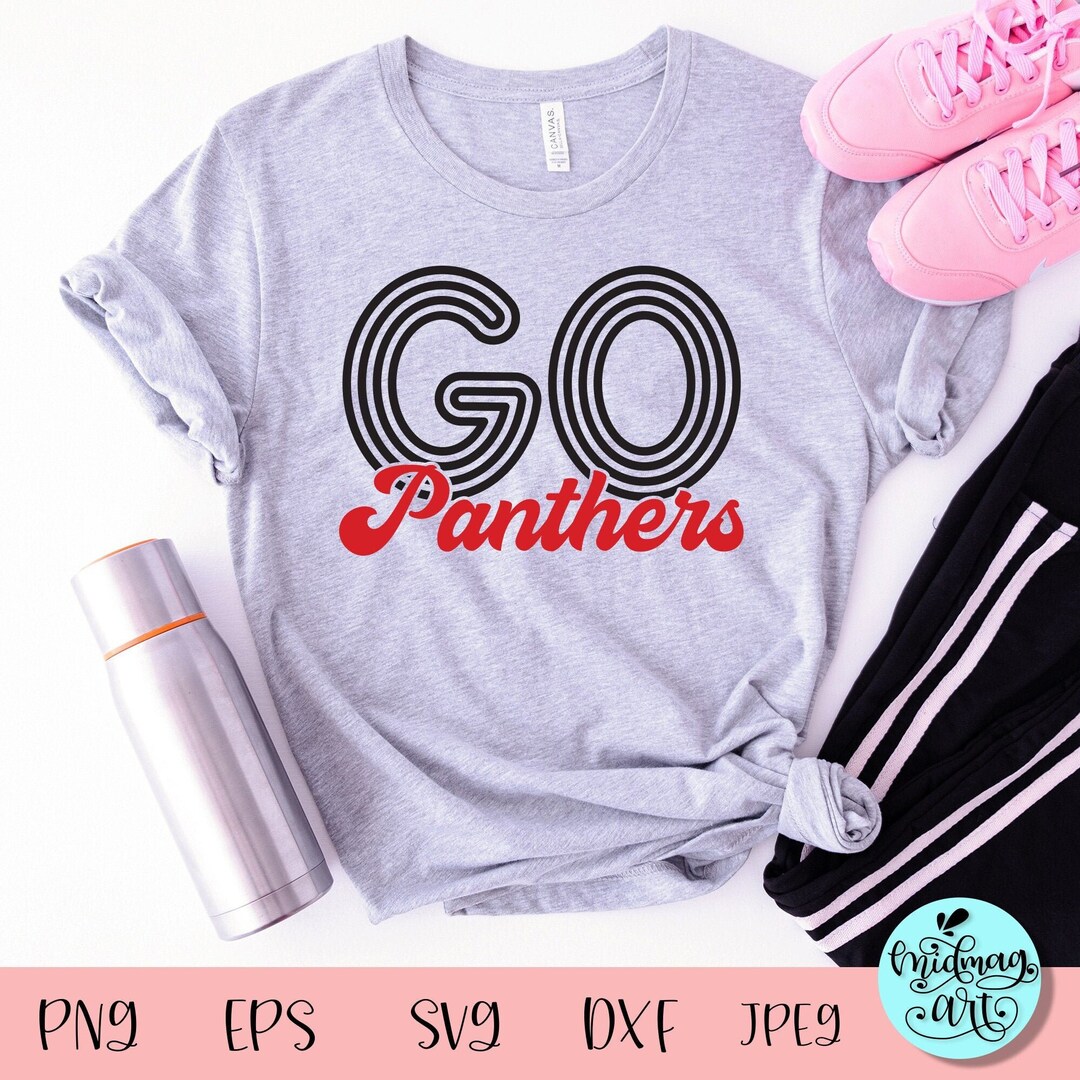 Go Panthers Svg, Panther Pride Svg, Panther Cut File, Panther Shirt Svg ...