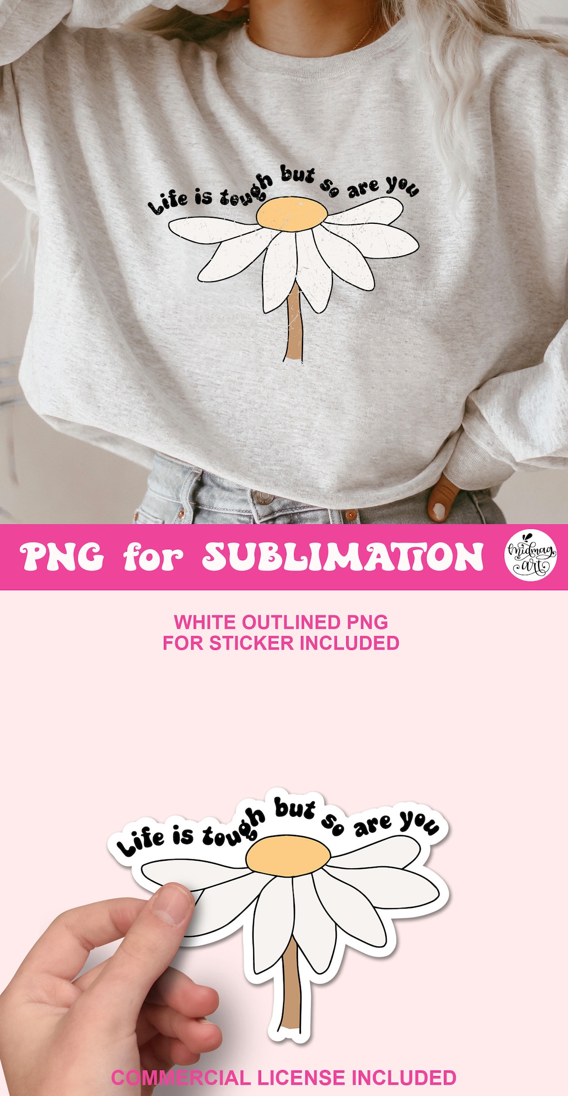 Life is Tough but so Are You Png, Inspirational Quote Sublimation, Best ...