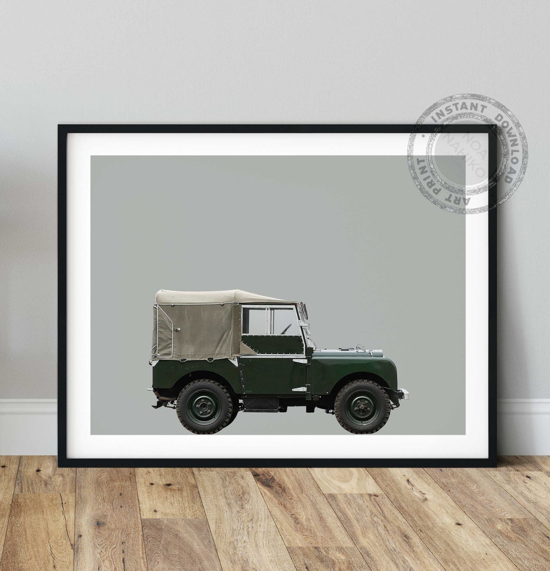 Land Rover , Series I , Classic Car , Printable, Car Art Print , Home ...