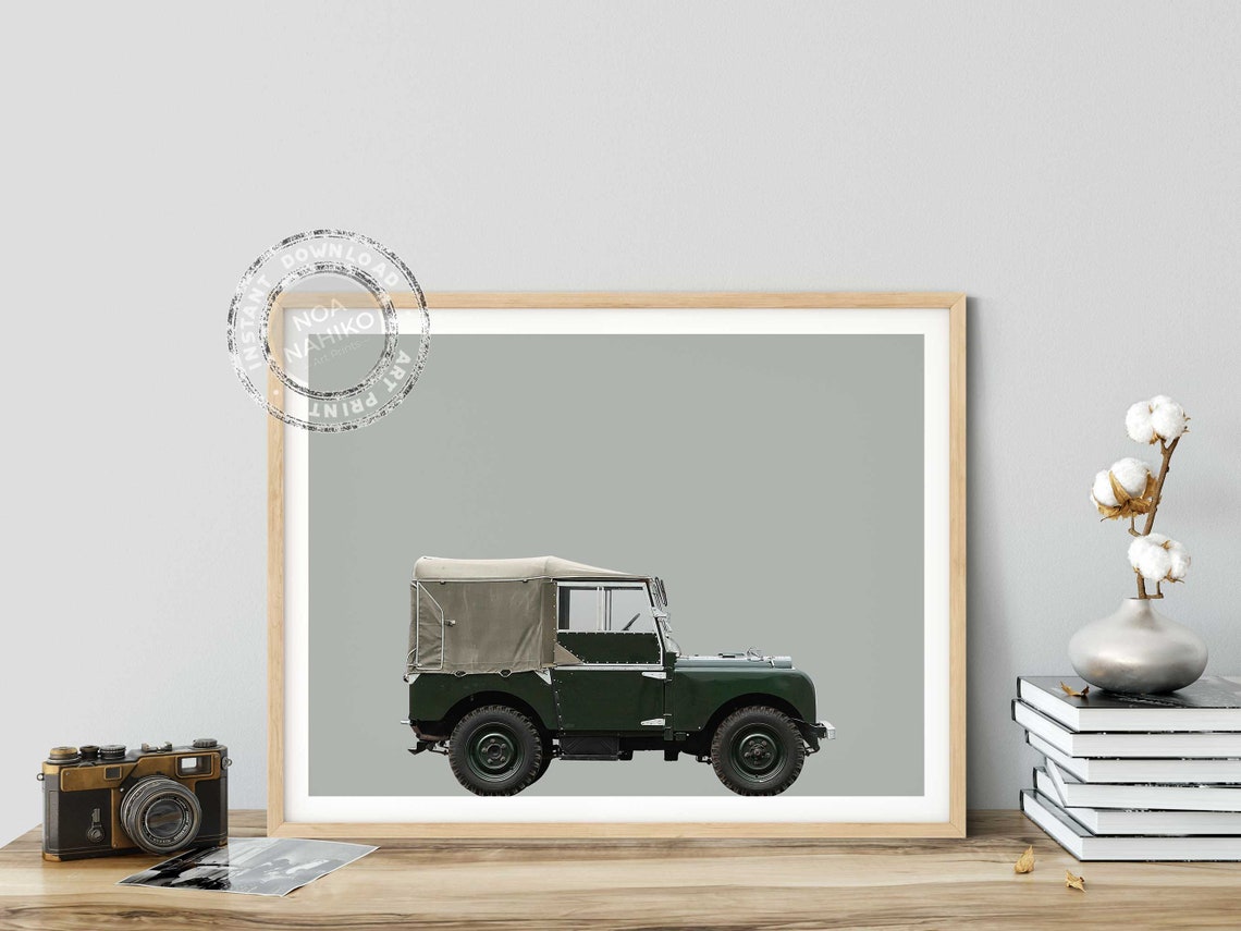 Land Rover Series I Classic Car Printable Car Art Print - Etsy