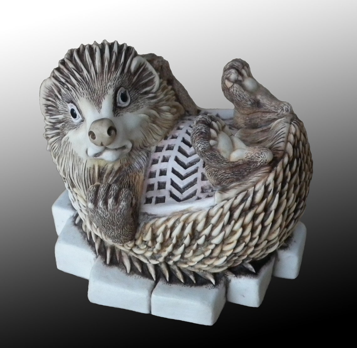 Road Hog Collectible Hedgehog Hidden Box Figurine - Etsy