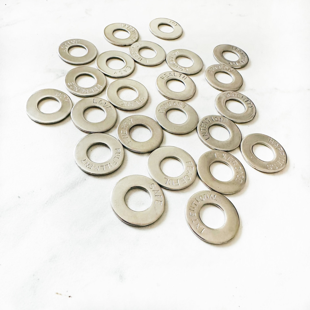 Personalized Stamped Washer, Word Washer, Engraving Washer, Bulk Washer ...