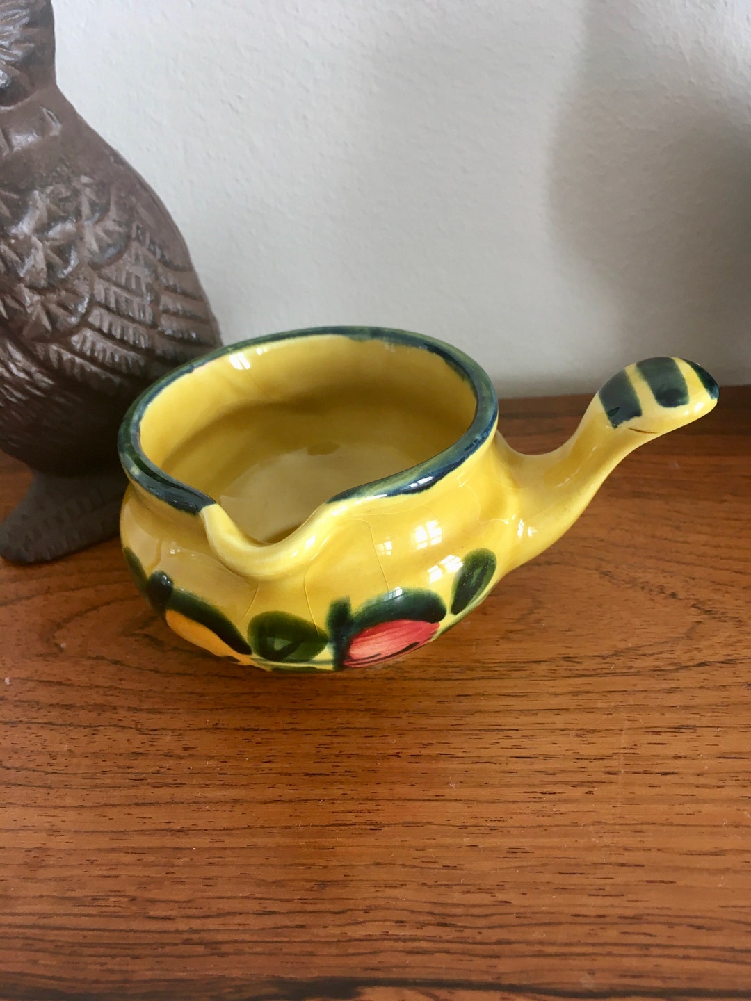 Salsera de mantequilla pan mini salsera mayólica vintage - Etsy España