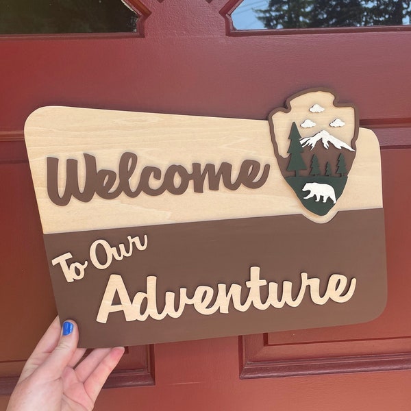 Welcome to Our Adventure Sign National Park - Etsy
