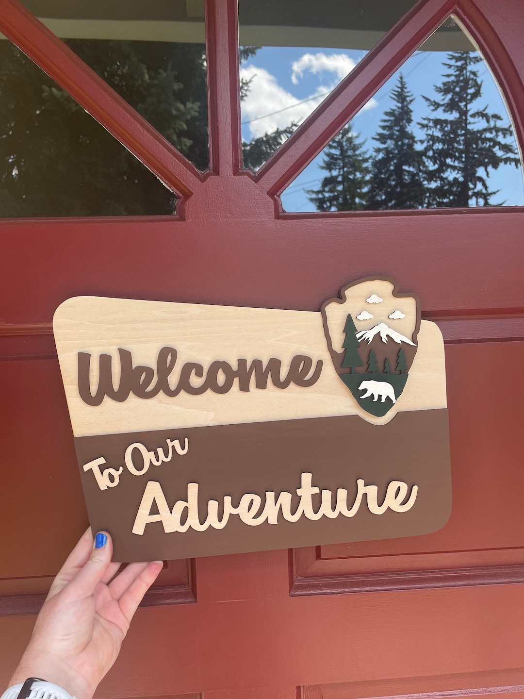 Welcome to Our Adventure National Park Welcome Sign customizable - Etsy
