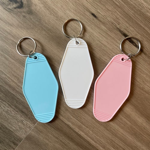 Motel Keychain Blank Acrylic Keychain Blank Monogram - Etsy New Zealand