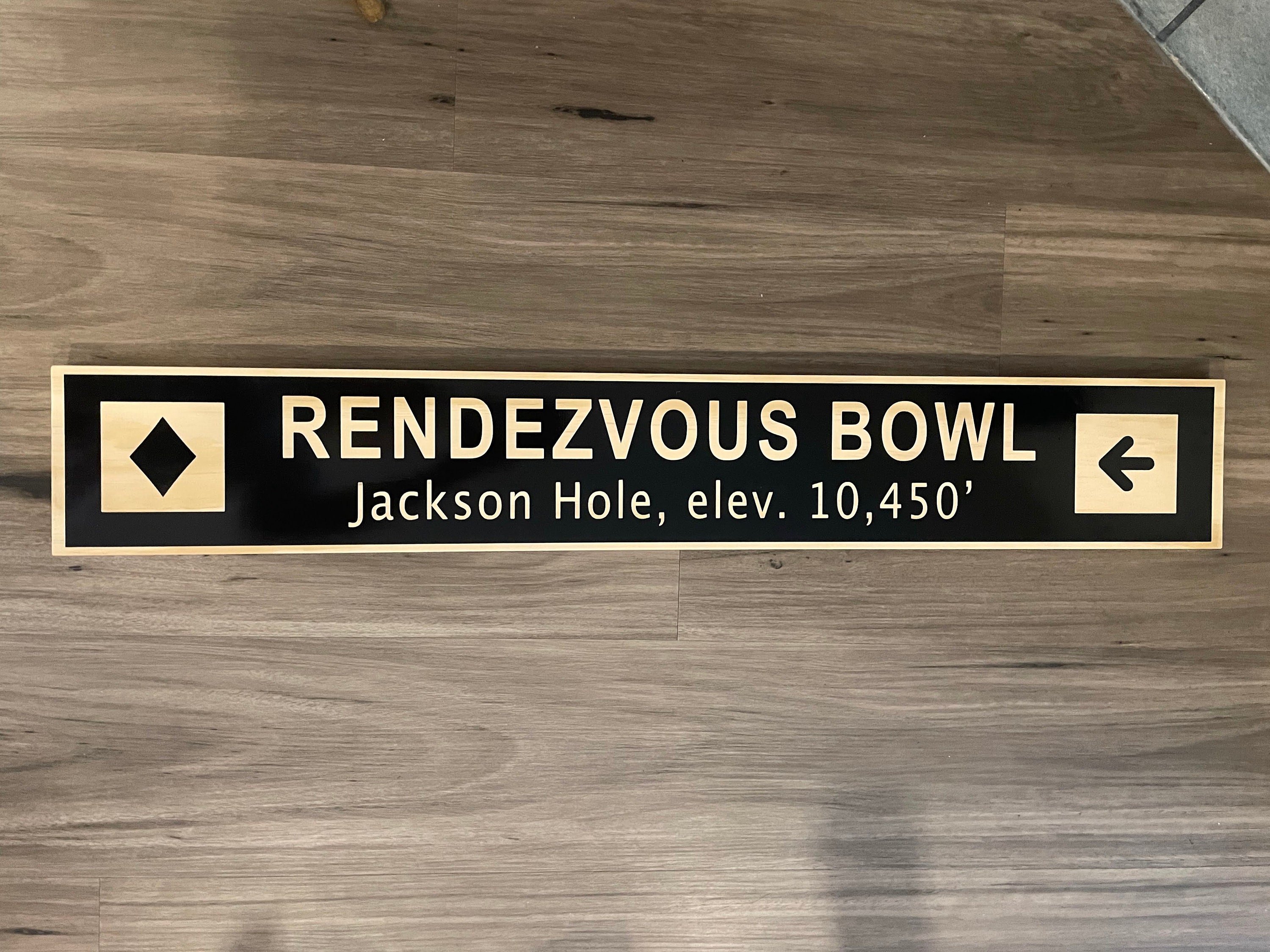 Custom Ski Run Sign 36 Inches - Etsy