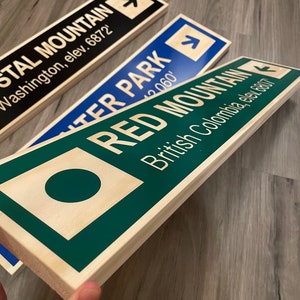 Custom Ski Run Sign Wedding Gifts, Ski Decor - Etsy