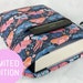 Adjustable Book Cover Fabric Book Cover Floral Book Sleeve Fabric Book ...